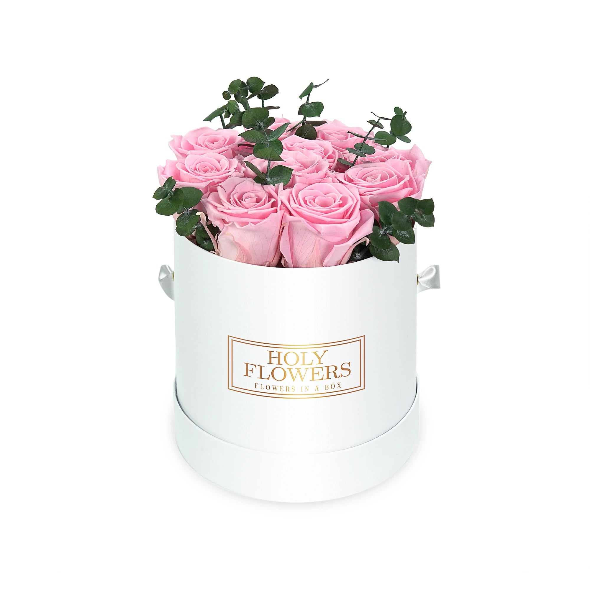 Infinity Rosen mit konserviertem Eukalyptus, 1-3 Jahre haltbar,